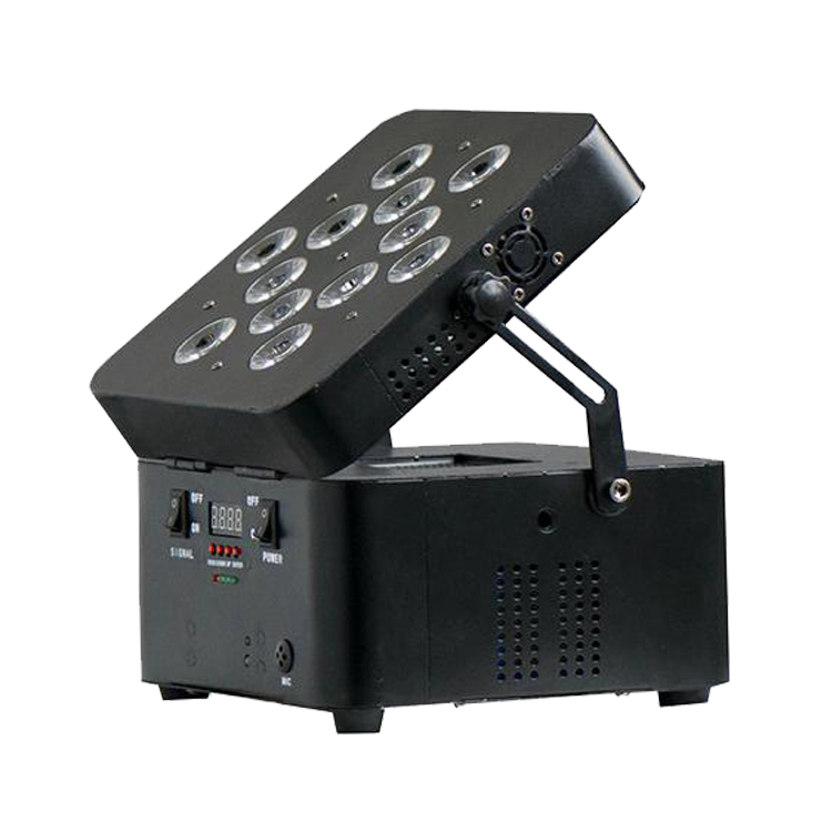 Wireless Battery 12pcs 18W RGBWA UV 6-in-1 LED Flat Pad - CaituLighting