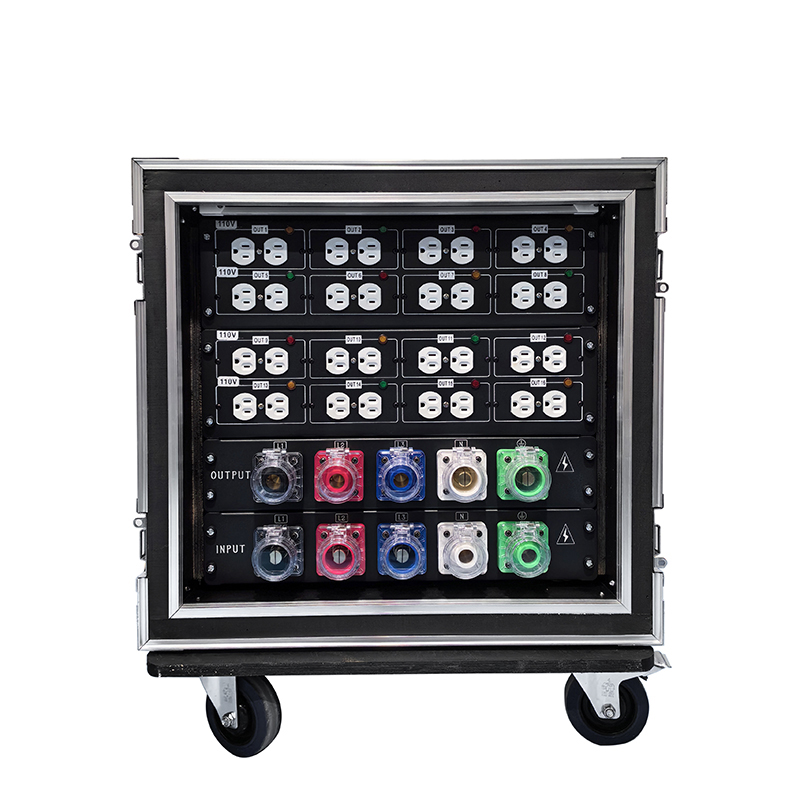 16-way 20A US plug output Camlock plug-in input and output power ...